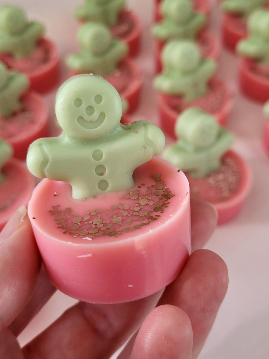 Winter elderflower & honeysuckle. gingerbread man wax melt shape ...